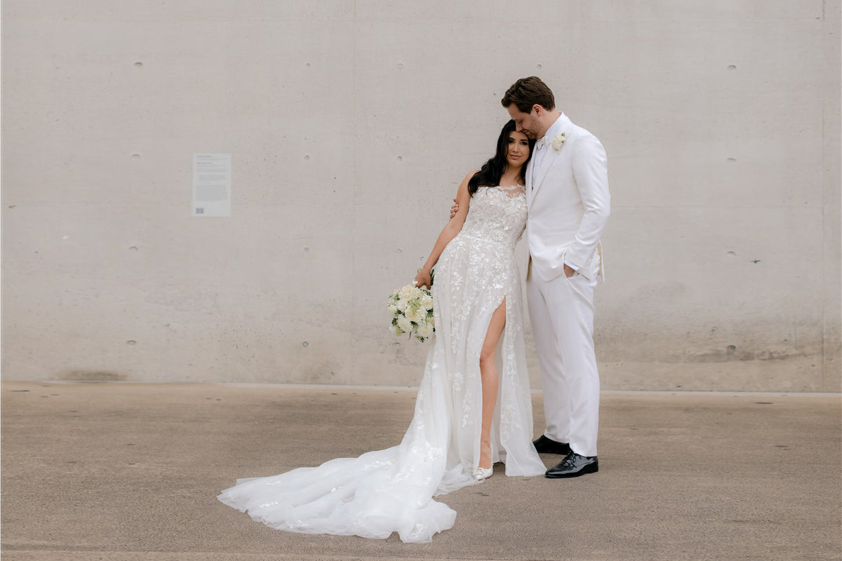 REAL BRIDE MELANIE MARRIES IN LE LEE STUIO – Eternal Bridal